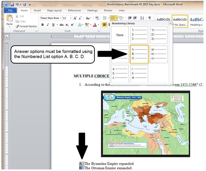 Import Word Documents into ALL In Learning – Help Categories